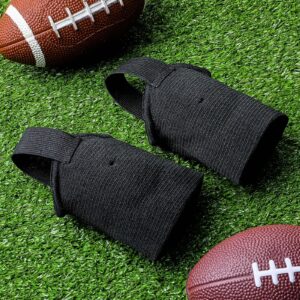 2 Pairs Black Ankle Protector Soccer Ankle Guard Pads Elastic Football Ankle Protection Ankle Soccer Support Guards Soccer Ankle Support Pads for Running Basketball Ankle Soccer Football Supplies