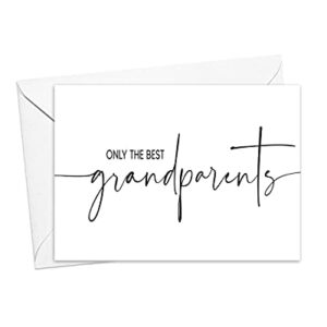 Pregnancy Announcement Card for Grandparents, New Great Grandparents Baby Reveal Card from Grandson or Granddaughter, for Grandma and Grandpa (Grandparents)