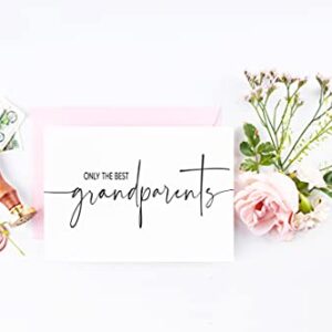 Pregnancy Announcement Card for Grandparents, New Great Grandparents Baby Reveal Card from Grandson or Granddaughter, for Grandma and Grandpa (Grandparents)