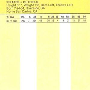 1986 Fleer Update Baseball #U-14 Barry Bonds RC Rookie Card Pittsburgh Pirates Official MLB Trading Card