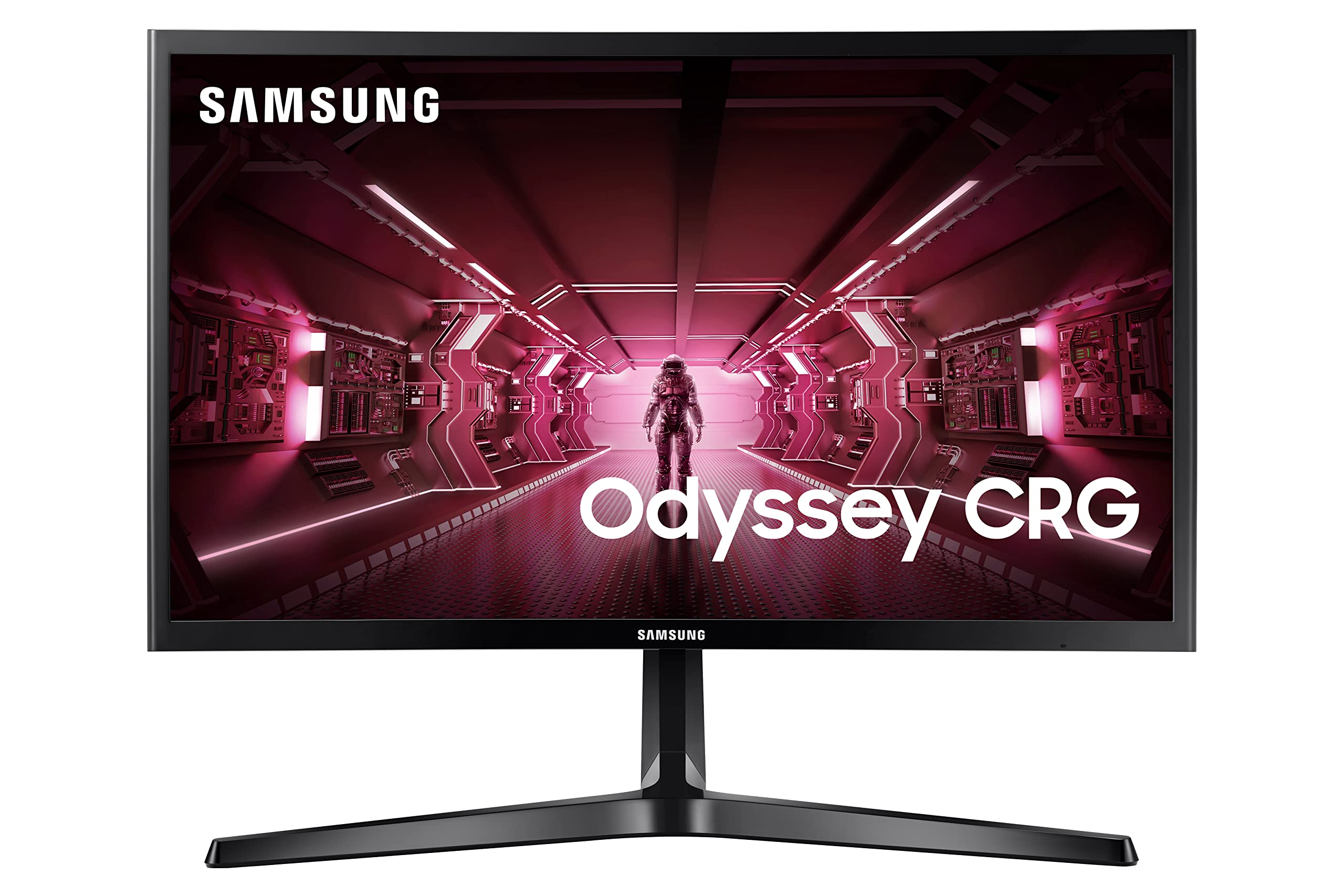 SAMSUNG 24" FHD 1080p CRG5 Curved Gaming Monitor, 144Hz, 4ms, Exclusive Gamer Settings, AMD Radeon FreeSync, Eye Saver Mode, 3000:1 Contrast Ratio, Black