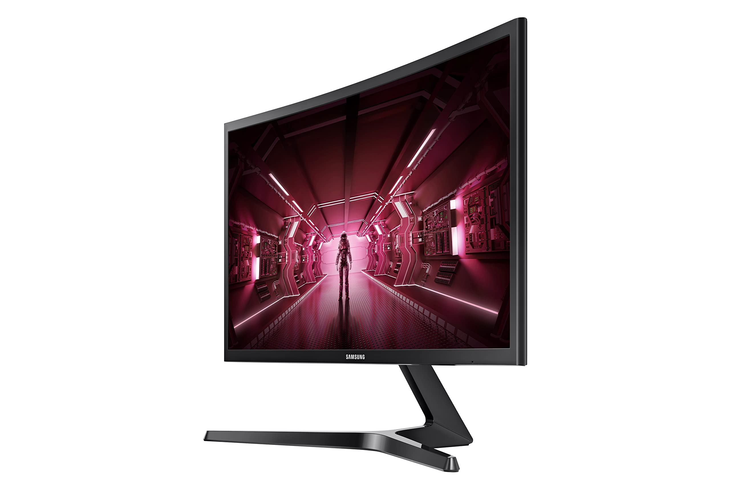 SAMSUNG 24" FHD 1080p CRG5 Curved Gaming Monitor, 144Hz, 4ms, Exclusive Gamer Settings, AMD Radeon FreeSync, Eye Saver Mode, 3000:1 Contrast Ratio, Black