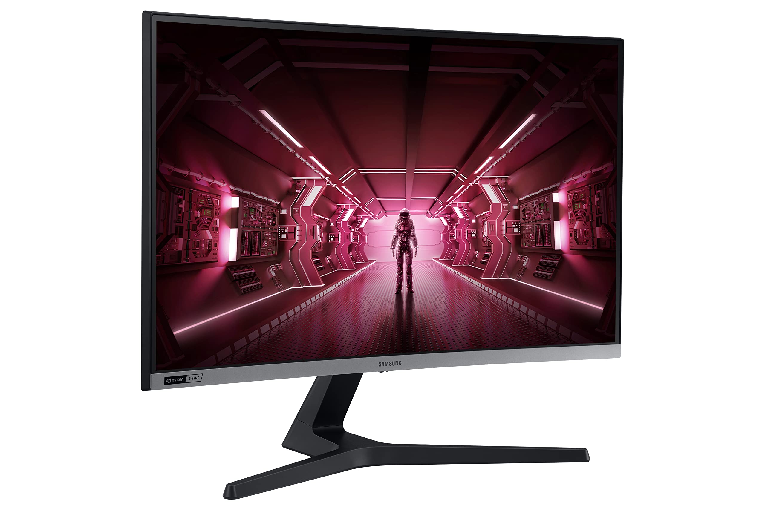 SAMSUNG 24" FHD 1080p CRG5 Curved Gaming Monitor, 144Hz, 4ms, Exclusive Gamer Settings, AMD Radeon FreeSync, Eye Saver Mode, 3000:1 Contrast Ratio, Black