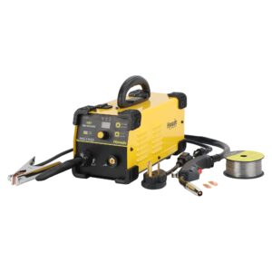 hynade mig welder, mig140d mig welding machine, dual voltage 110/220v gasless flux wire welding machine (mig140d)