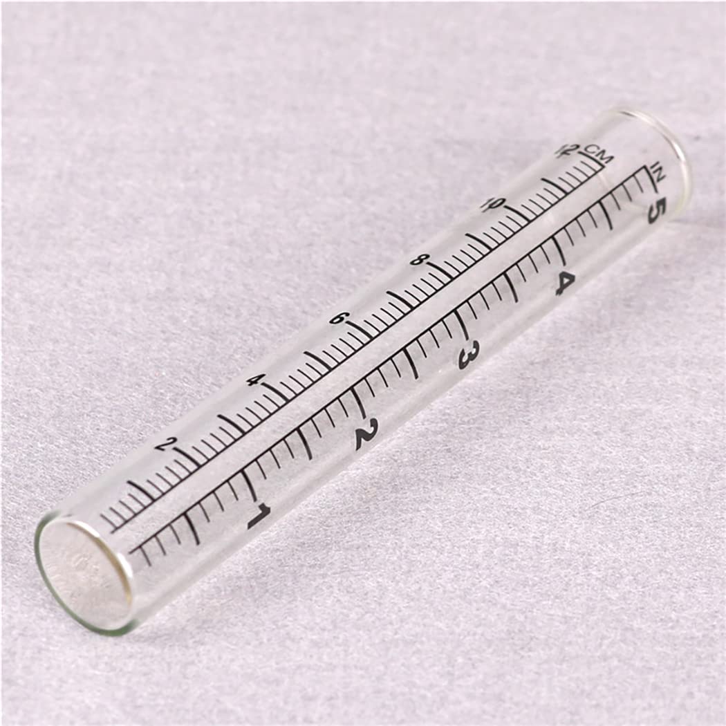 HUTNUOY 5" Rain Gauge Replacement Tube Glass for Outdoor Garden Yard Home, Best Rated 2 Pcs