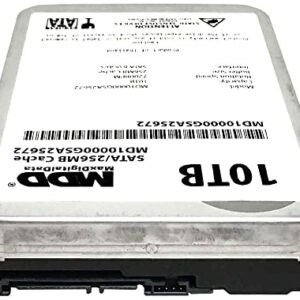 MaxDigitalData (MD10000GSA25672) 10TB 7200RPM SATA 6Gb/s 256MB Cache 3.5inch Internal Desktop Hard Drive - 3 Years Warranty (Renewed)