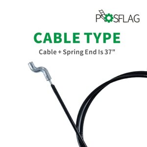 POSFLAG 762259MA Auger Drive Cable with F6RTC Spark Plug Replaces Murray 762259, 1501124MA for Murray 7524ES, 824LD, BL924R, CL61750R, HN421, ML61900R, MN421, PM40, PSB210, SN421, ST661BS Snowthrowers