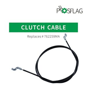 POSFLAG 762259MA Auger Drive Cable with F6RTC Spark Plug Replaces Murray 762259, 1501124MA for Murray 7524ES, 824LD, BL924R, CL61750R, HN421, ML61900R, MN421, PM40, PSB210, SN421, ST661BS Snowthrowers