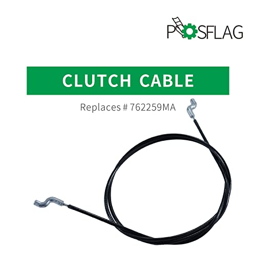 POSFLAG 762259MA Auger Drive Cable with F6RTC Spark Plug Replaces Murray 762259, 1501124MA for Murray 7524ES, 824LD, BL924R, CL61750R, HN421, ML61900R, MN421, PM40, PSB210, SN421, ST661BS Snowthrowers