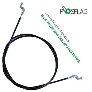 POSFLAG 762259MA Auger Drive Cable with F6RTC Spark Plug Replaces Murray 762259, 1501124MA for Murray 7524ES, 824LD, BL924R, CL61750R, HN421, ML61900R, MN421, PM40, PSB210, SN421, ST661BS Snowthrowers