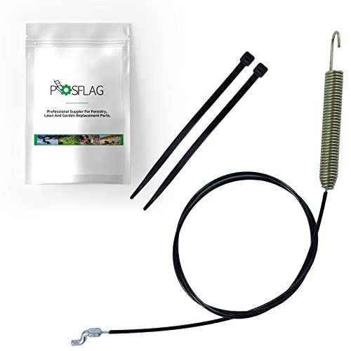 POSFLAG 946-04701 Auger Clutch Cable with Cable Tie Replaces MTD 946-04701 Auger Cable, 746-04701, 946 04701, 746 04701 for Troy-Bilt Squall 2100, 179E, 208 XP, 208E, 280EX, 123R Snowblowers