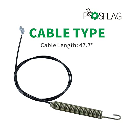 POSFLAG 946-04701 Auger Clutch Cable with Cable Tie Replaces MTD 946-04701 Auger Cable, 746-04701, 946 04701, 746 04701 for Troy-Bilt Squall 2100, 179E, 208 XP, 208E, 280EX, 123R Snowblowers