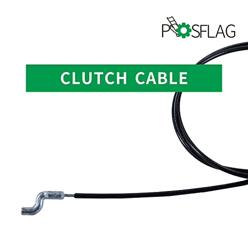 POSFLAG 946-04701 Auger Clutch Cable with Cable Tie Replaces MTD 946-04701 Auger Cable, 746-04701, 946 04701, 746 04701 for Troy-Bilt Squall 2100, 179E, 208 XP, 208E, 280EX, 123R Snowblowers