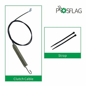 POSFLAG 946-04701 Auger Clutch Cable with Cable Tie Replaces MTD 946-04701 Auger Cable, 746-04701, 946 04701, 746 04701 for Troy-Bilt Squall 2100, 179E, 208 XP, 208E, 280EX, 123R Snowblowers