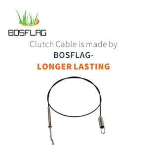 BOSFLAG 746-0898 Clutch Cable with 570682 Primer Bulb Replaces MTD 946-0898, 746-0898A, 746-0898B for MTD SB855, SB1150W, SB850W, SB550, SB750, SB1150T, SB950T, Cub Cadet 522E, 724E, 926E Snowblowers