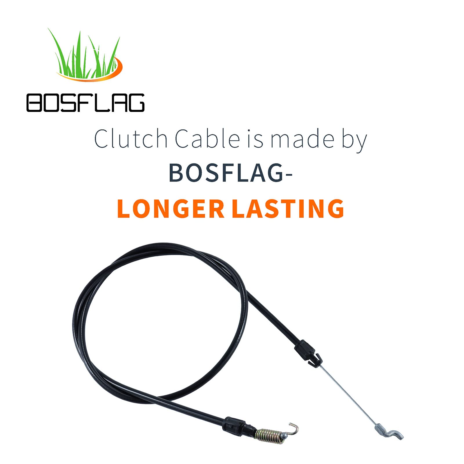 BOSFLAG 946-0910a Clutch Control Cable Replaces MTD 946-0910a Clutch Cable, 946-0910, 946 0910A, 746-0910a Cable, 746-0910, 746 0910 for MTD SB45, SB55, Troy-Bilt 521, 721 Squall 5&7HP 21" Snowblowers