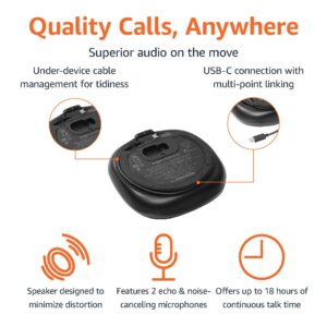 AmazonCommercial Premium Bluetooth Speakerphone, 5"