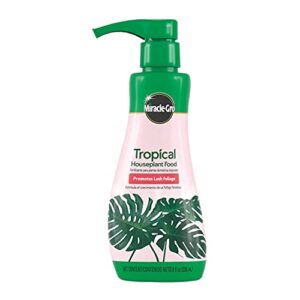 miracle-gro tropical houseplant food - liquid fertilizer for tropical houseplants, 8 fl. oz.