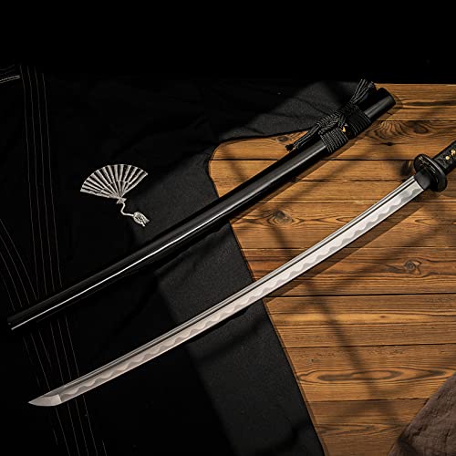 DISPATCH High Carbon Steel Katana, Ninja, Full Tang Sharp Japanese Samurai Sword Can Bamboo Trees