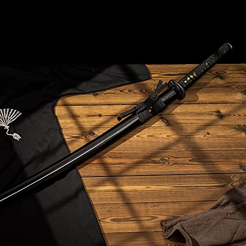 DISPATCH High Carbon Steel Katana, Ninja, Full Tang Sharp Japanese Samurai Sword Can Bamboo Trees