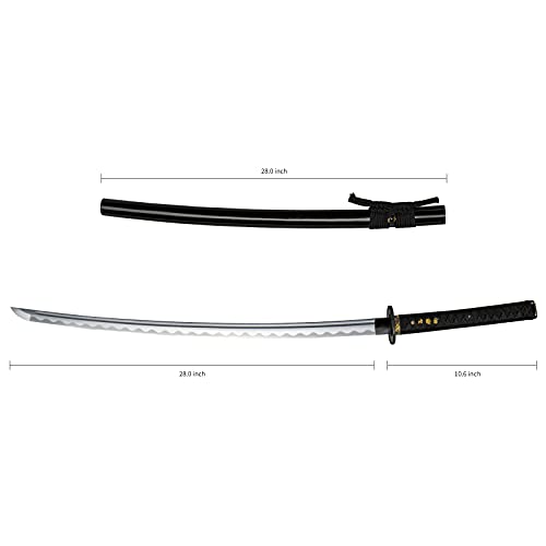 DISPATCH High Carbon Steel Katana, Ninja, Full Tang Sharp Japanese Samurai Sword Can Bamboo Trees