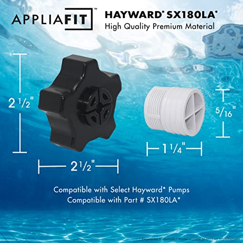 AppliaFit Drain Cap Assembly Compatible with Hayward SX180LA for Hayward Pro-Series and Pro-Series Plus Sand Filters (1-Pack)