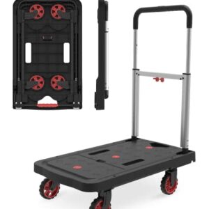 BLUETTI Trolley Cart for AC200P AC200MAX AC300 B300 B230 EB70 EB240 SP200 PV200, Anti-slip Platform Hand Truck Foldable for Easy Storage, Universal Wheels with 330 lbs Weight Capacity