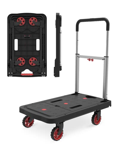 BLUETTI Trolley Cart for AC200P AC200MAX AC300 B300 B230 EB70 EB240 SP200 PV200, Anti-slip Platform Hand Truck Foldable for Easy Storage, Universal Wheels with 330 lbs Weight Capacity