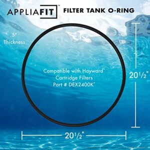 AppliaFit Tank O-Ring Compatible with Hayward DEX2400K for Micro-Clear DE, Pro-Grid DE, Super Star Clear and SwimClear Filters (2-Pack)