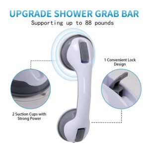 2 Pack Grab Bars for Bathroom, Shower Handle, Handicap Grab BarsShower Grab Bar, Grab Bars for Bathtubs and Showers Shower Handles for Elderly, Elderly Assistance Products Baby Shower Handle, (AM-5)