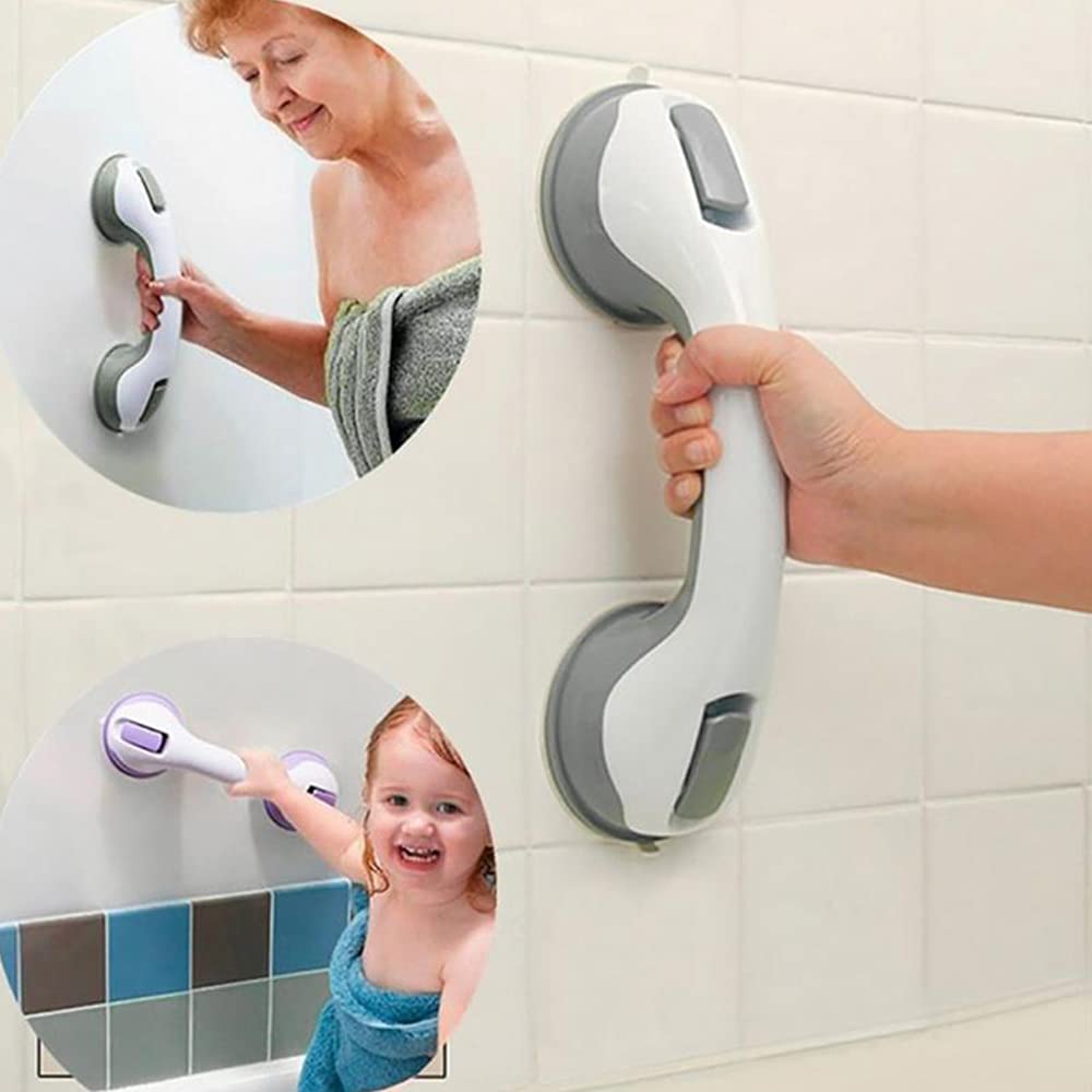 2 Pack Grab Bars for Bathroom, Shower Handle, Handicap Grab BarsShower Grab Bar, Grab Bars for Bathtubs and Showers Shower Handles for Elderly, Elderly Assistance Products Baby Shower Handle, (AM-5)