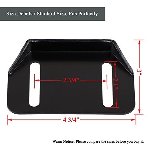 HUSWELL 784-5580 Snow Thrower Slide Shoes 2 Pack Skid Shoes with Mounting Hardware for MTD 784-5580-0637 Fits for Cub Cadet Yardman SnowBlower