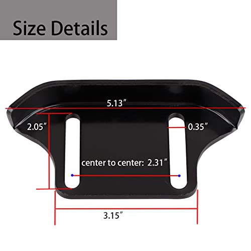 HUSWELL 76153-736-010 Skid Shoes (2 Pack) with Mounting Hardware for Honda Snow Blower Thrower HS50 HS55 HS55K1 HS55K2 HS70 HS80 HS80L1