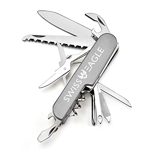 Swiss Eagle Multi-Tool Army Knife - Packs 11 Tools In Your Pocket