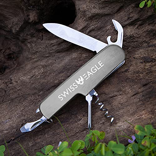 Swiss Eagle Multi-Tool Army Knife - Packs 11 Tools In Your Pocket