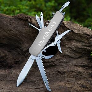 Swiss Eagle Multi-Tool Army Knife - Packs 11 Tools In Your Pocket