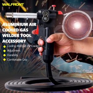 Welding Spool Gun Aluminium Air Cooled Gas Welder Tool Accessory Professional Aluminum MIG Welding for Manufacture Maintenance 200A CO2 / 180A Mixed Gases