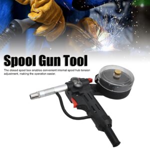 Welding Spool Gun Aluminium Air Cooled Gas Welder Tool Accessory Professional Aluminum MIG Welding for Manufacture Maintenance 200A CO2 / 180A Mixed Gases