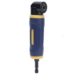 right angle drill adaptor, right angle drill attachment 90 degree yellow blue drills attachment extension driver used with electric drill for 1/4in standard hex shank drill bits