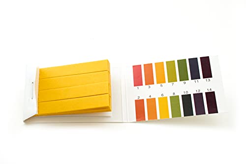 Litmus Test Paper pH Test Strips, Universal Application (pH 1-14), 300 Testing Strips | for Saliva, Soap, Urine, Food, Liquids, Water with Soil Testing, and Lab Monitoring