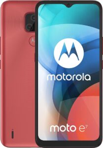 motorola moto e7 dual-sim 32gb (gsm only | no cdma) factory unlocked 4g/lte smartphone (satin coral) - international version