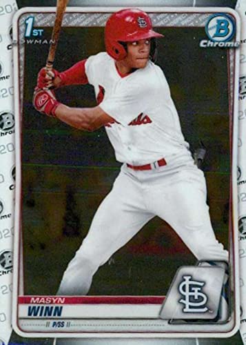 2020 Bowman Chrome Draft #BD-59 Masyn Winn RC Rookie St. Louis Cardinals MLB Baseball Trading Card