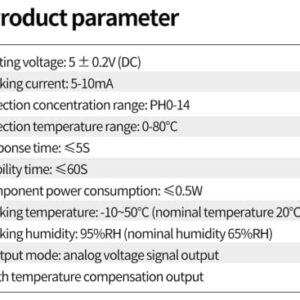 Teyleten Robot PH Value Data Detection and Acquisition Sensor Module Acidity and Alkalinity Sensor Monitoring and Control ph0-14 for Arduino