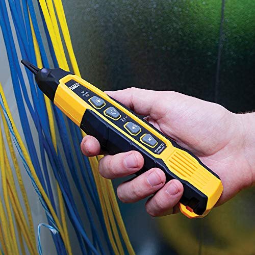 Klein Tools VDV501-851 Cable Tester Kit & VDV500-123 Cable Tracer Probe-Pro Tracing Probe with Replaceable Non-Metallic, Conductive Tip and a Light for Use in Dark Spaces