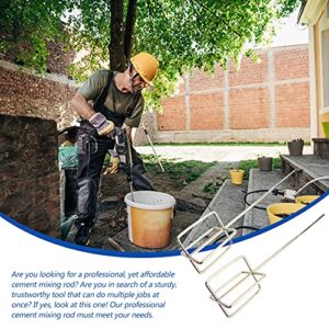 Angoily 22pcs Metal Paint Mud Mixer Concrete Drill Mixing Rods Long Heavy Duty Cement Compound Mixer Professional Drywall Tools for Electric Drill Hammer