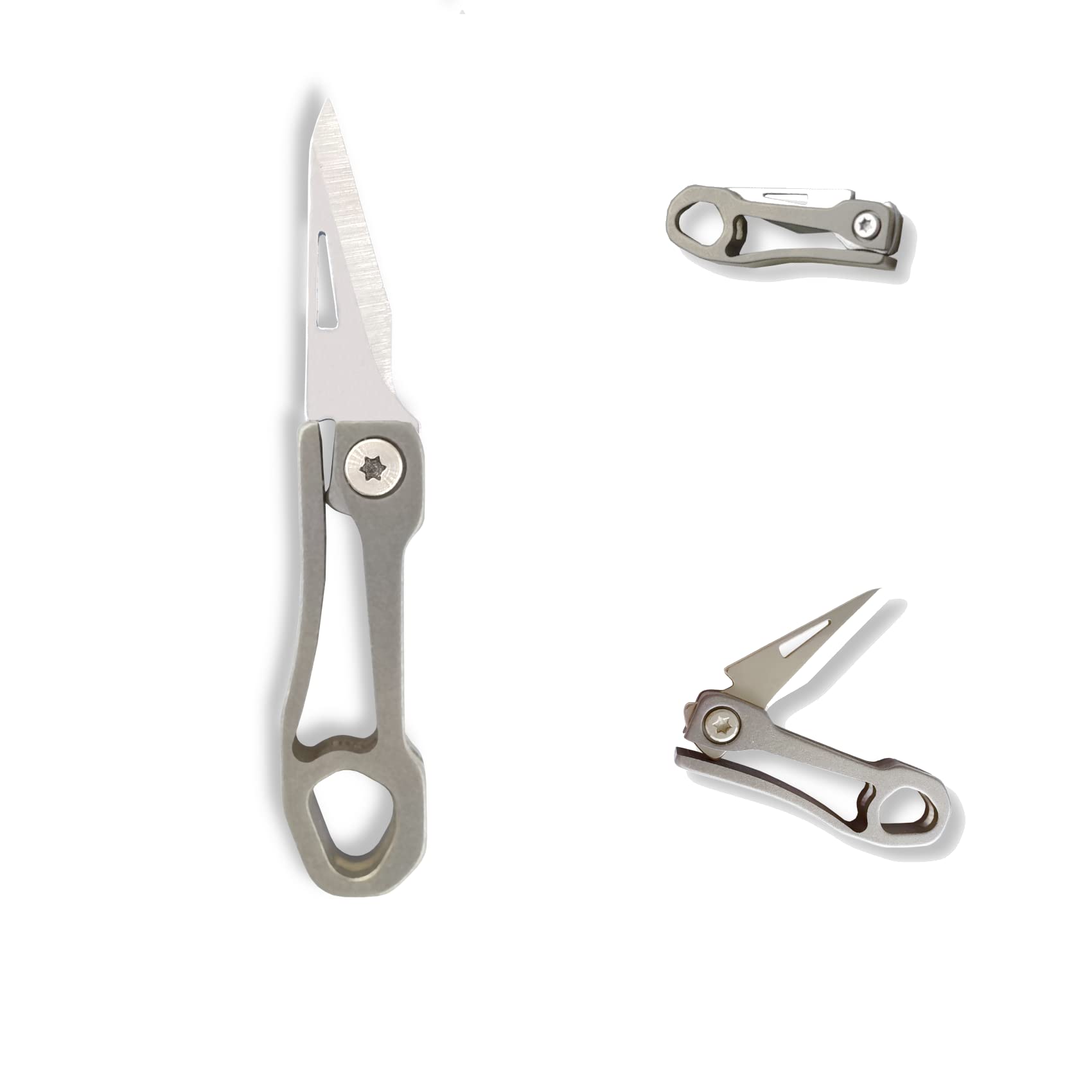 Titagail mini pocket knife,mini folding TC4 Titanium knife,Small Tool Outdoors