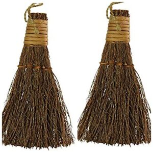 otg cinnamon scented mini 6in broom (holiday, fall, autumn, halloween, christmas) 2pk, 2 count (pack of 1)