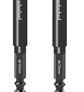 Szliyands Dry Diamond Drill Bits Set 2 Packs for Granite Porcelain Tile Ceramic Marble Size (10mm), with Quick Change Hex Shank Diamond Drill Bits