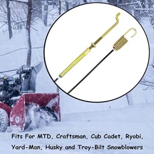 Hirldeea 946-0897 Auger Clutch Cable for MTD Craftsman Cub Cadet Ryobi Yard Man Husky Troy-Bilt Snowblowers 946-0897A 746-0897 746-0897A, Cable Length 45"