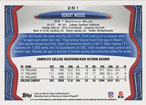 Buffalo Bills 2013 Topps Team Set with Rookie Cards of Robert Woods and Kiko Alonso Plus